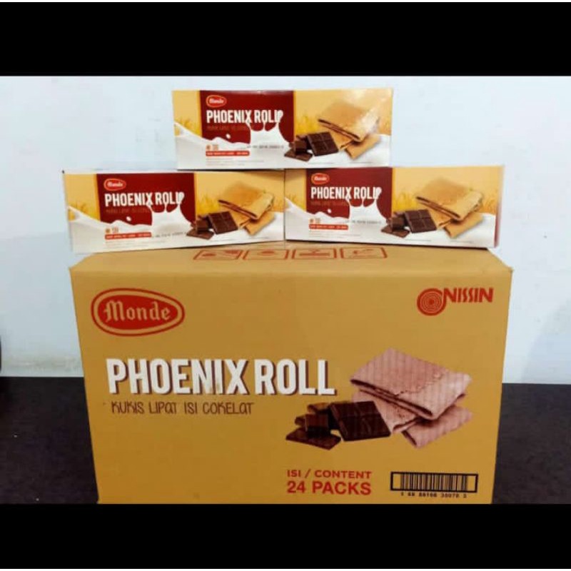 Jual Monde Phoenix roll choco 120gr isi (12pcs) | Shopee Indonesia