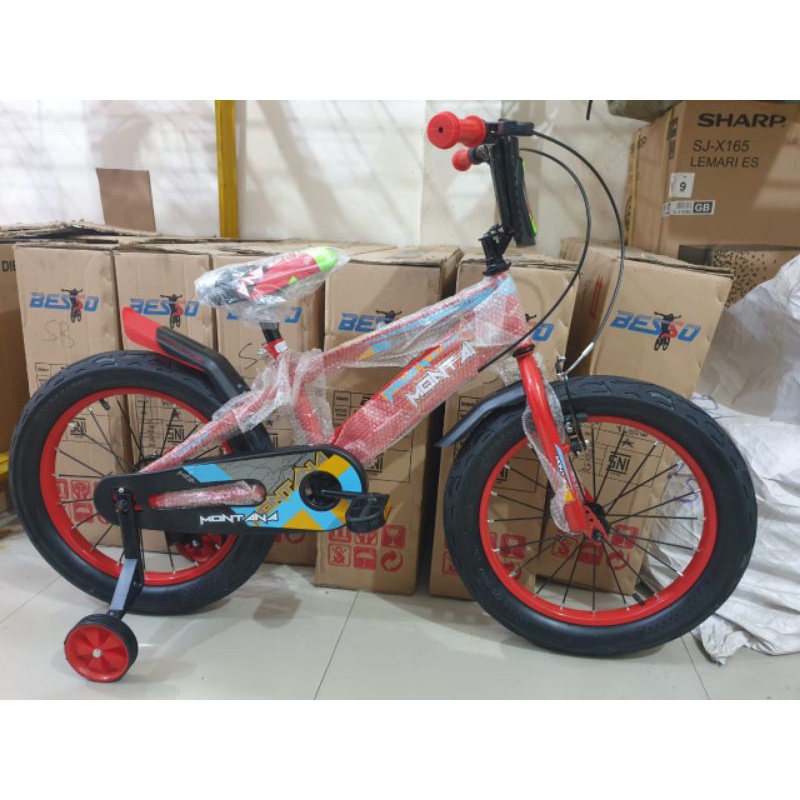 Jual Sepeda Anak Sepeda BMX 18 inch MONTANA ( BAN JUMBO 3.0 ) ( Merah ...