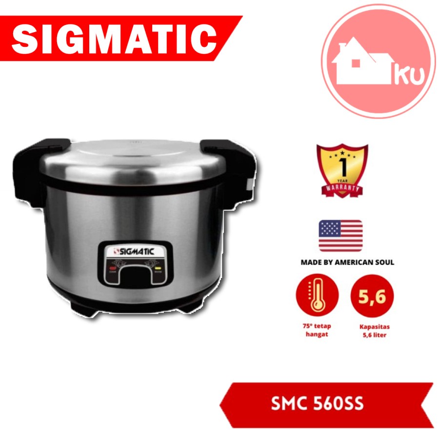 Jual RICE COOKER SIGMATIC SMC 560 SS 5,6 LITER / LG | Shopee Indonesia