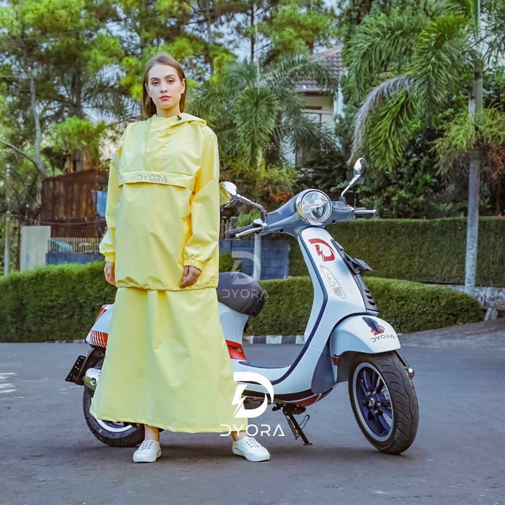Jual Raincoat DYORA Zeeva Series Yellow / Jas Hujan DYORA Gamis ...