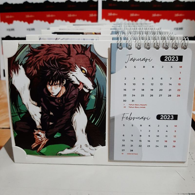 Jual Kalender duduk Jujutsu kaisen, gojo satoru, sukuna, itadori yuji ...