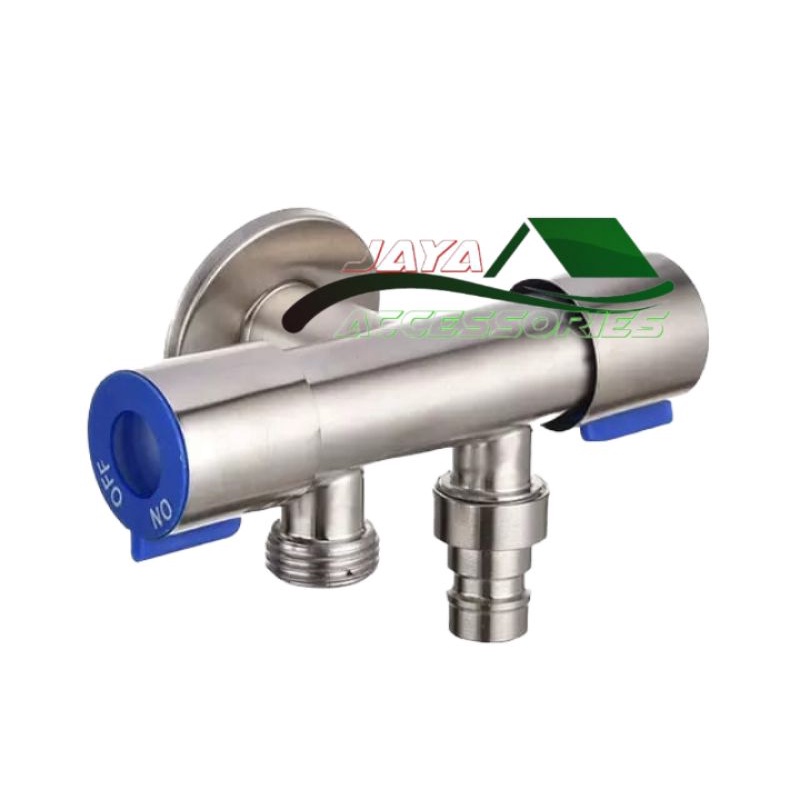 Jual stop kran cabang stainless sus 304 stop kran shower kloset | Shopee Indonesia