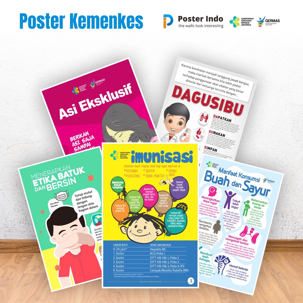 Jual Poster Kesehatan Untuk Tempat Pelayanan Kesehatan | Shopee Indonesia