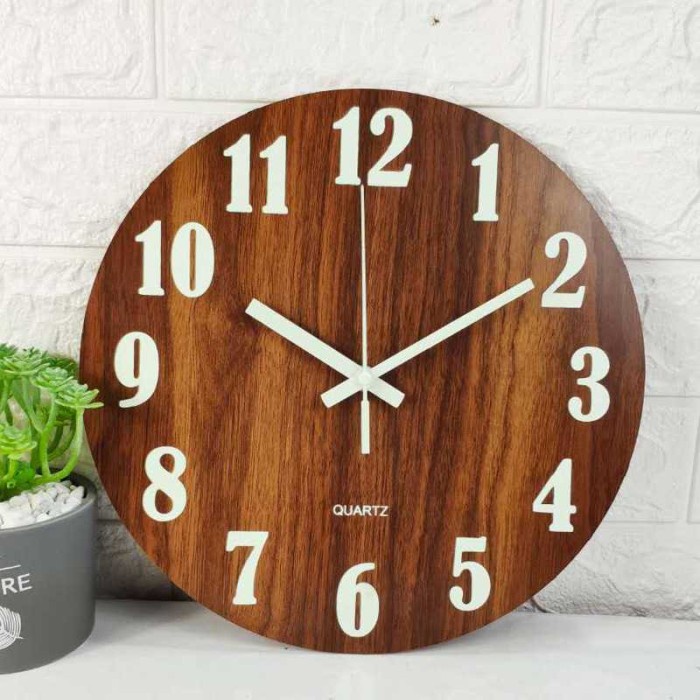 Jual Jam dinding jumbo glow in the dark Modern unik Jam Ruang Tamu ...