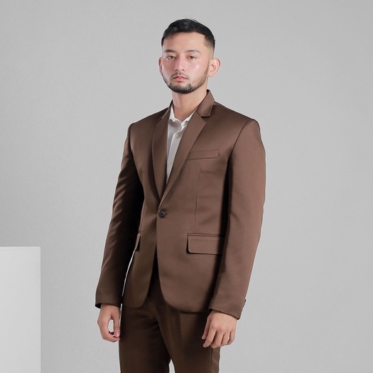 Jual Goldy Outfit Setelan Jas Celana & Rompi Coklat - Peaky Premium ...