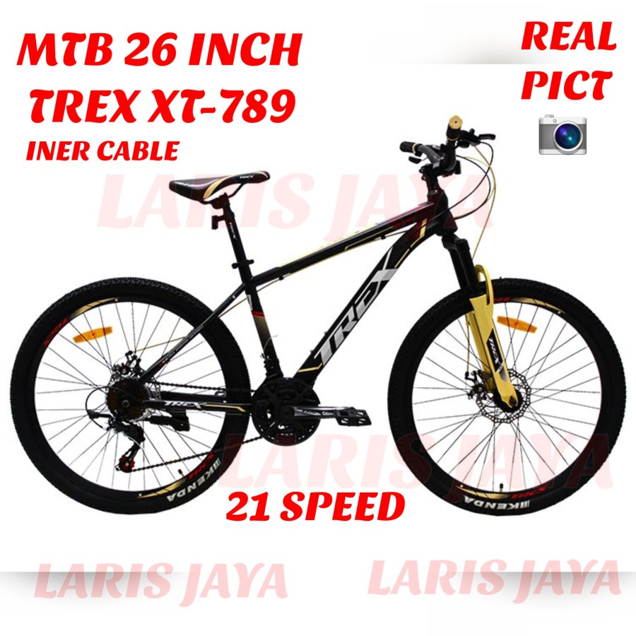 Jual Sepeda gunung ukuran 26 inch trex xt 789 shimano , sepeda mtb trex ...