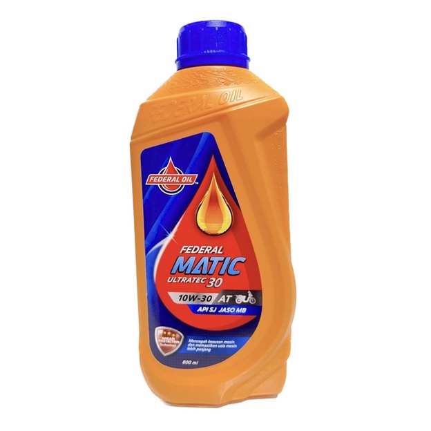 Jual Federal Matic Ultratec 30 10W-30 Original Asli 800 ML | Shopee Indonesia