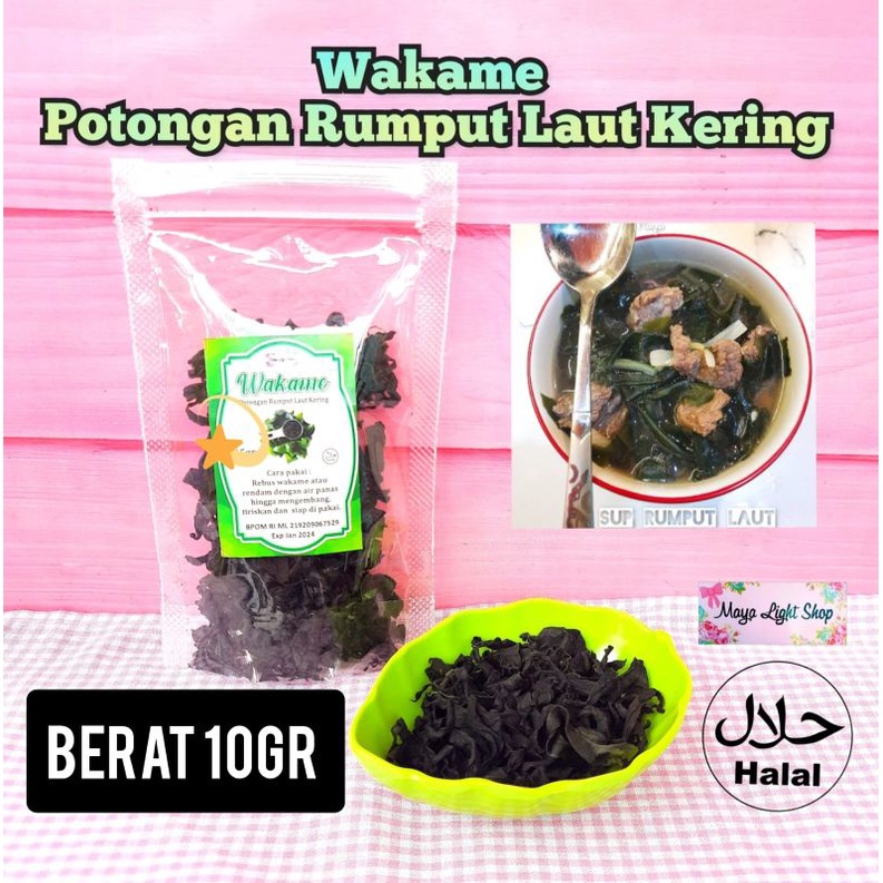 Jual Wakame halal driedseaweed sup rumput laut kering sup miyeok nori ...