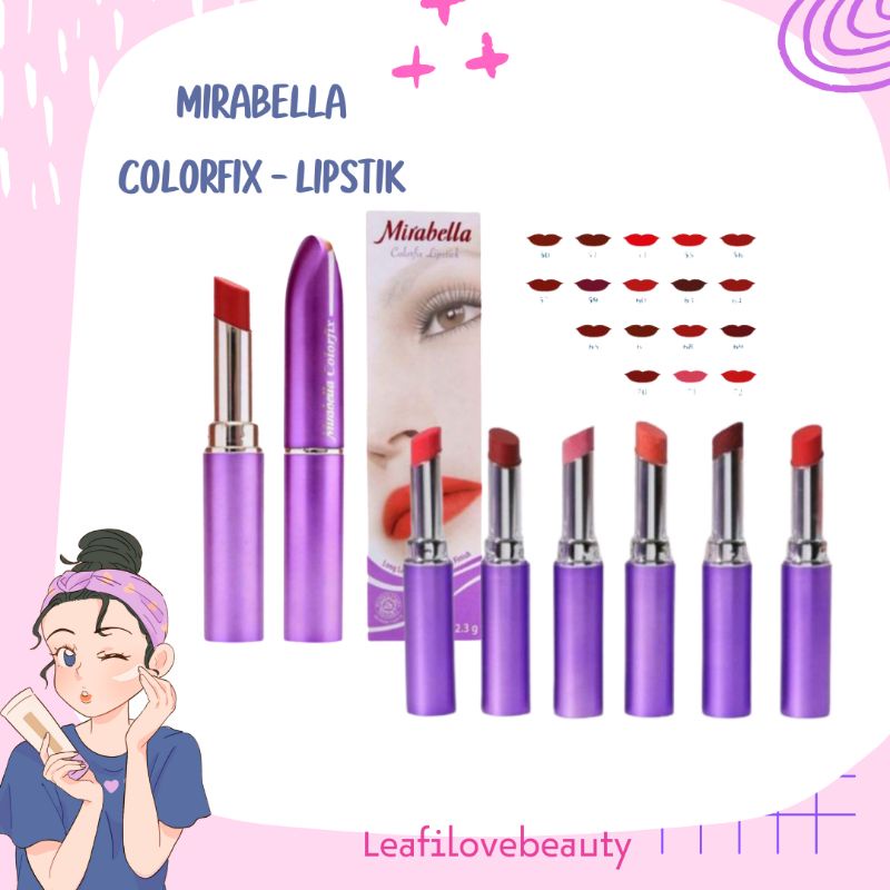 Jual Mirabella Color fix Matte Lipstick | Mirabella Lipstik | Shopee ...