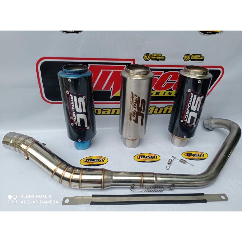 Jual Knalpot SC project [ Free Peredam] Vixion R15 GSX CBR 150R newCB ...