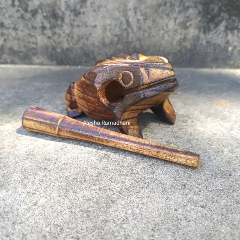 Jual Sound Frog Alat Musik Perkusi Suara Kodok Size Medium | Alat Musik ...