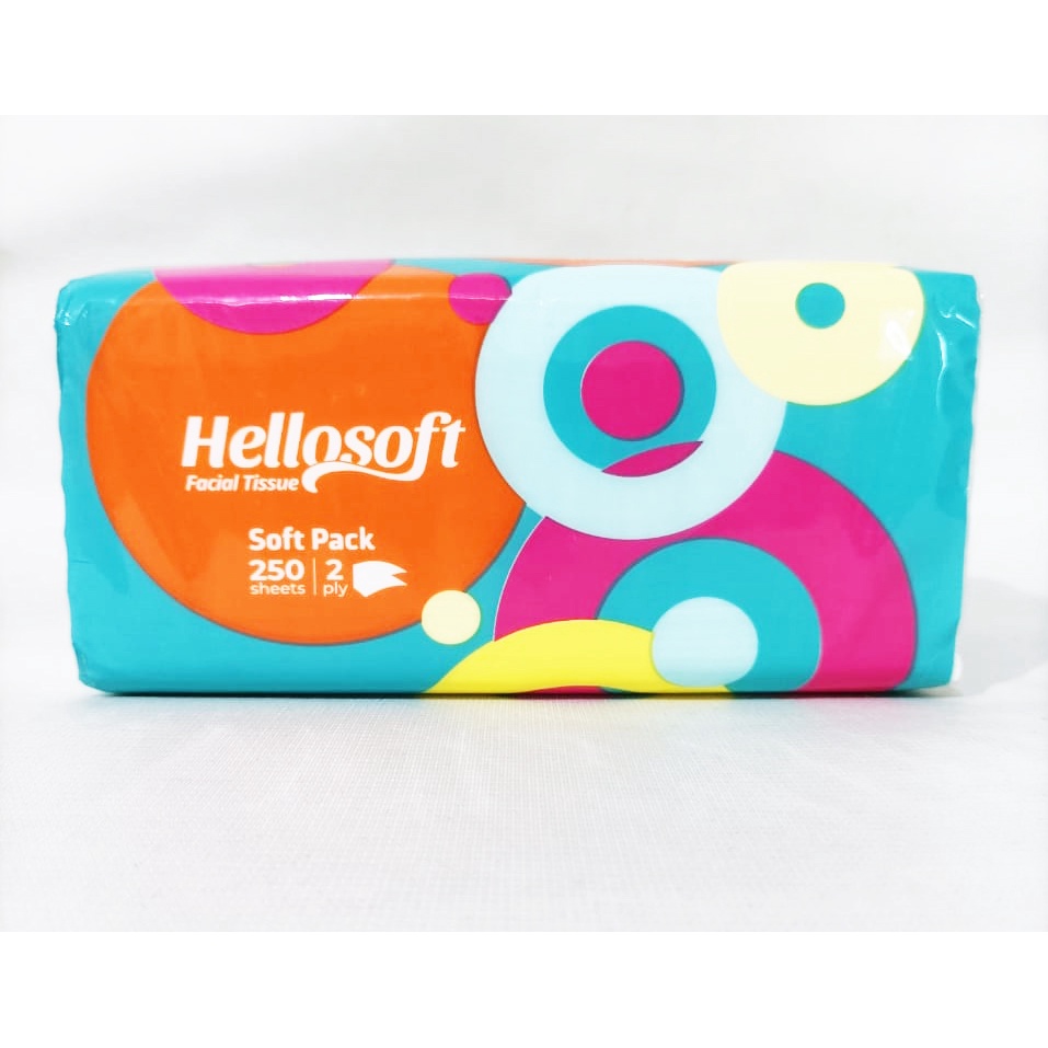 Jual Hellosoft Premium Facial Tissue 250sheets 2ply | Shopee Indonesia