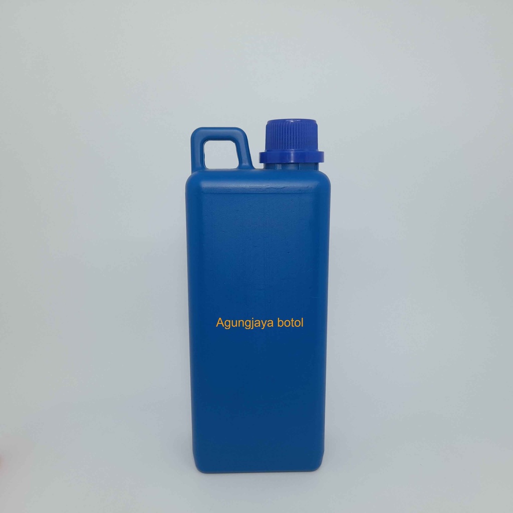 Jual Botol Jerigen 1 L Kotak Biru HDPE Neck 30 Set A/Jerigen 1000 Ml ...
