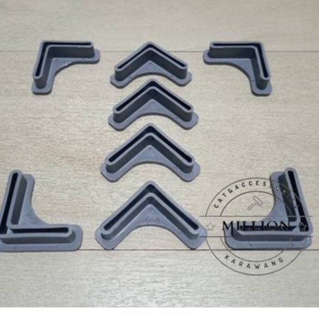 Jual Kaki Siku Lubang 4x4 PVC / Alas Besi Siku PVC / Besi Siku Lubang ...