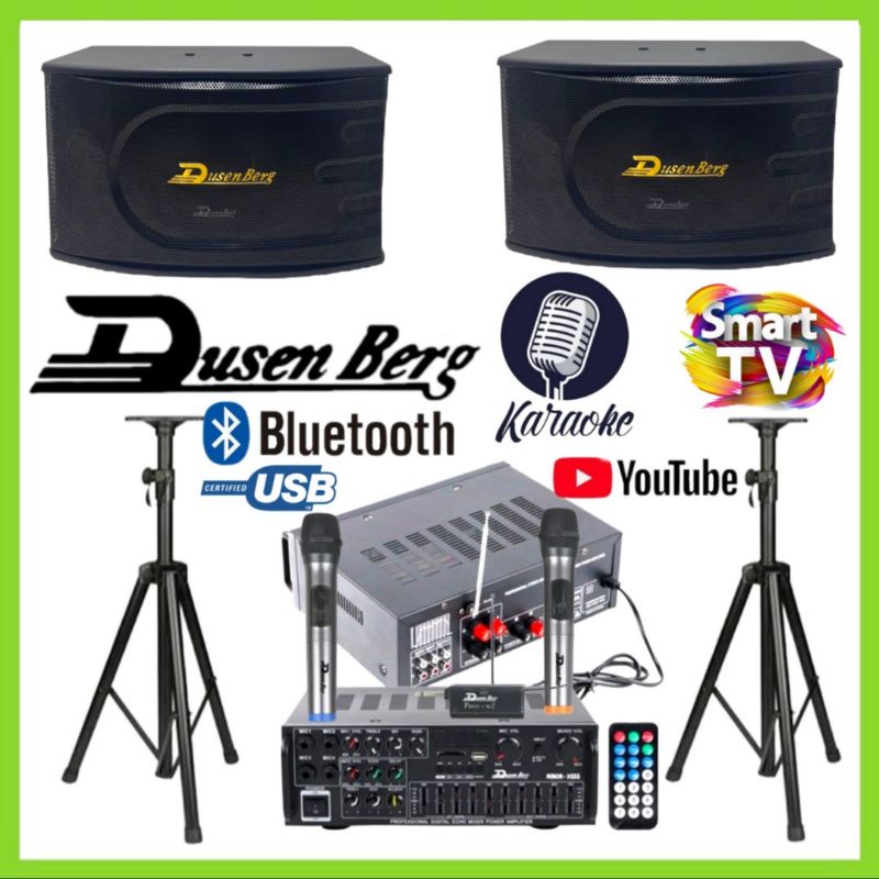 Jual Karaoke Set DUSENBERG 10 Inch, 2 Mic Wireless Karaoke Smart Tv ...