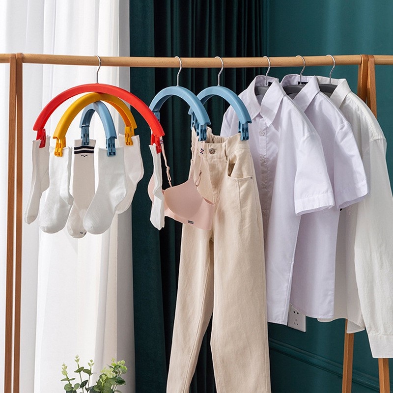 Jual Mini so gantungan baju magic hanger rainbow castok baju palangi ...