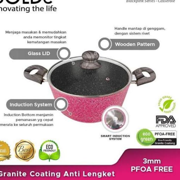 Jual Kirim sekarang--Bolde Organic Green Cookware Pan Set 5 Pcs ...