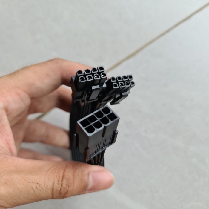 Jual Kabel Power VGA Split 8 Pin Female to 2 x 8 Pin Male PCIE PCI-E ...