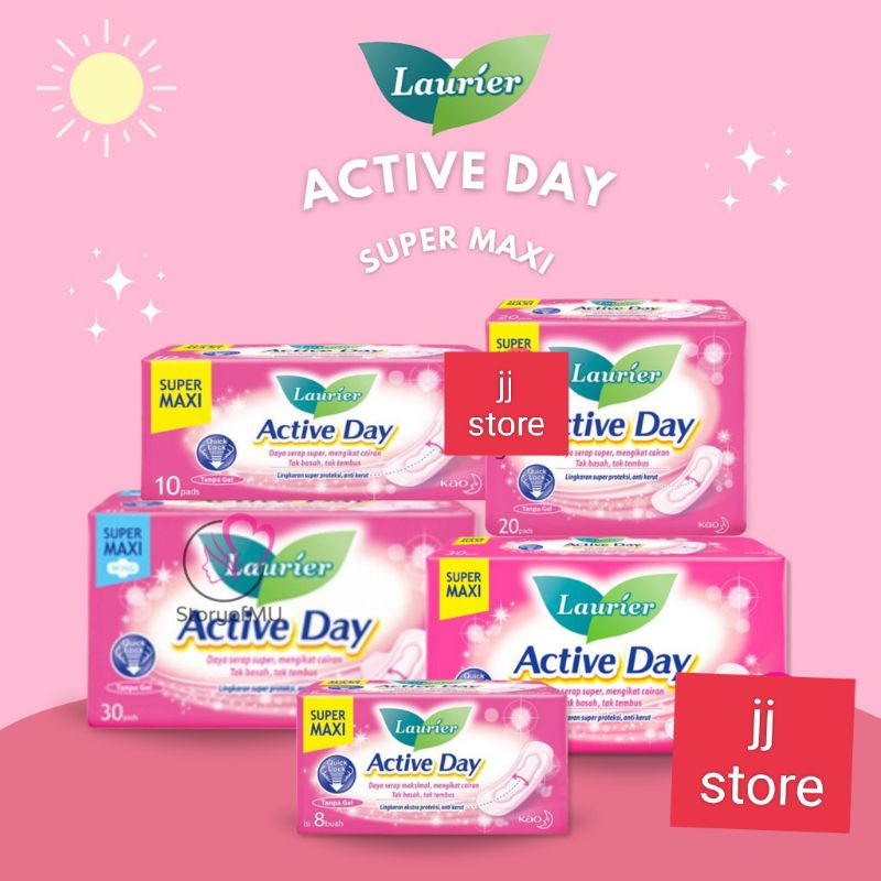 Jual pembalut wanita softex softek Lourier laurier Active Day super ...