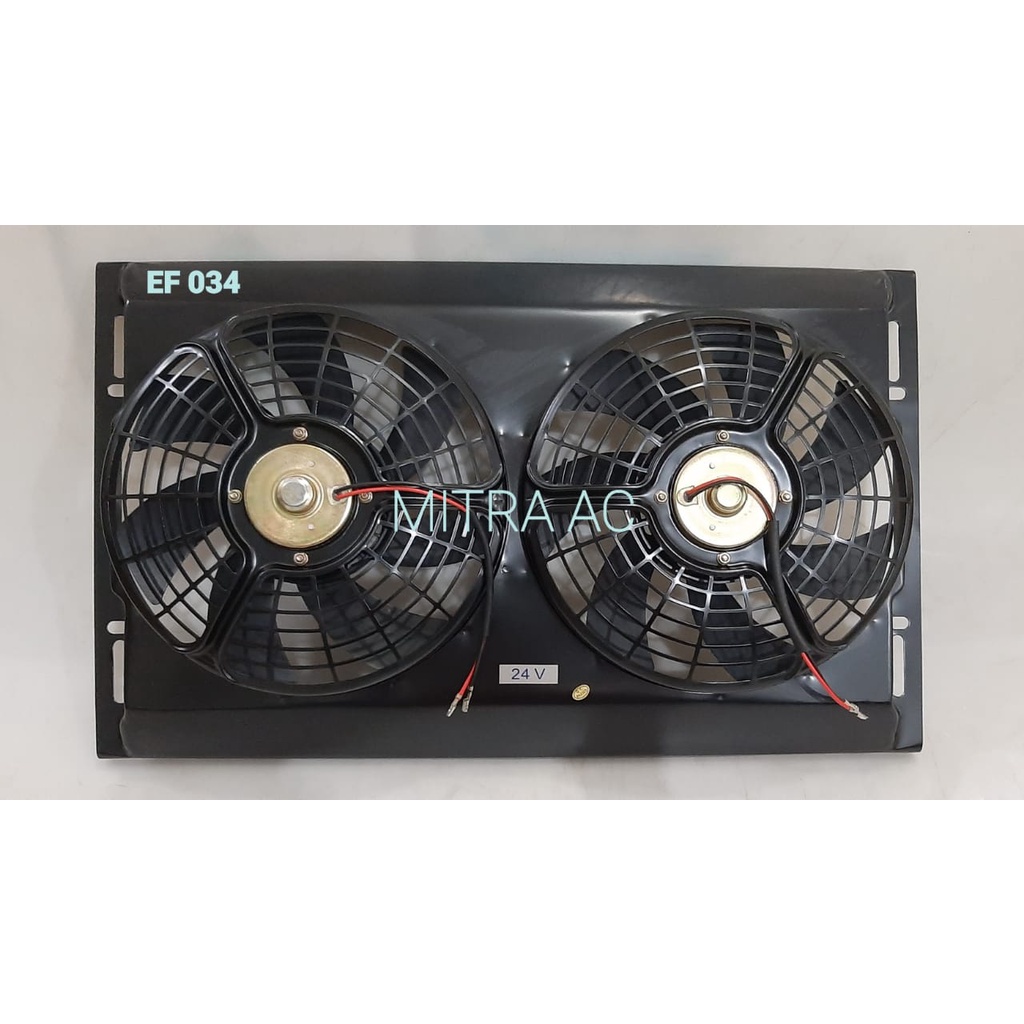 Jual EXTRAFAN CONDENSOR AC MOBIL DENGAN HOOD DOUBLE FAN OEM | Shopee ...