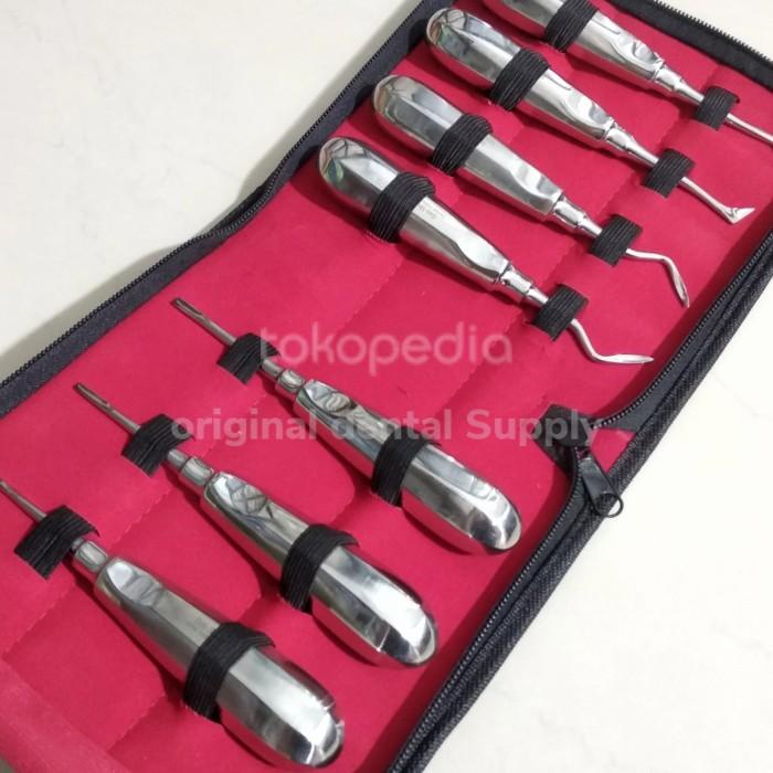 Jual Dental Cryer Luxator Bein Root Elevator Set isi 7 stainless steel | Shopee Indonesia