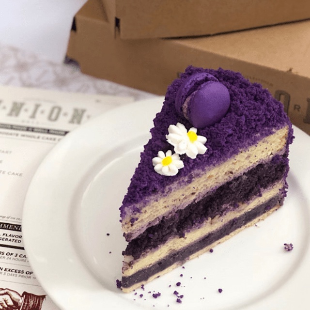 Jual READY BEKASI 23 NOV 2024 - (SLICE) UNION BAKERY UBE VELVET CAKE ...