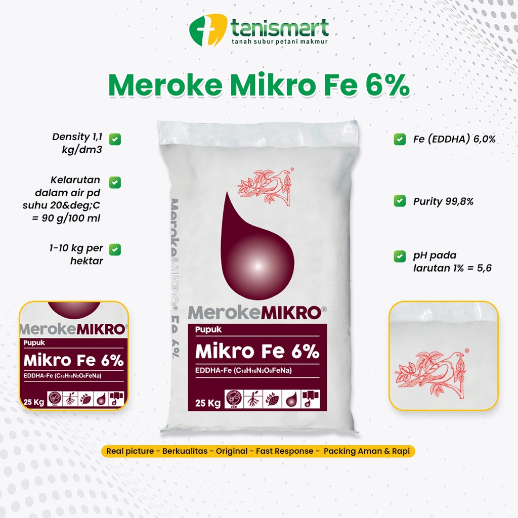 Jual Meroke Mikro Fe 6% Pupuk Media Tanam Tanaman Sayur Sayuran Bunga ...