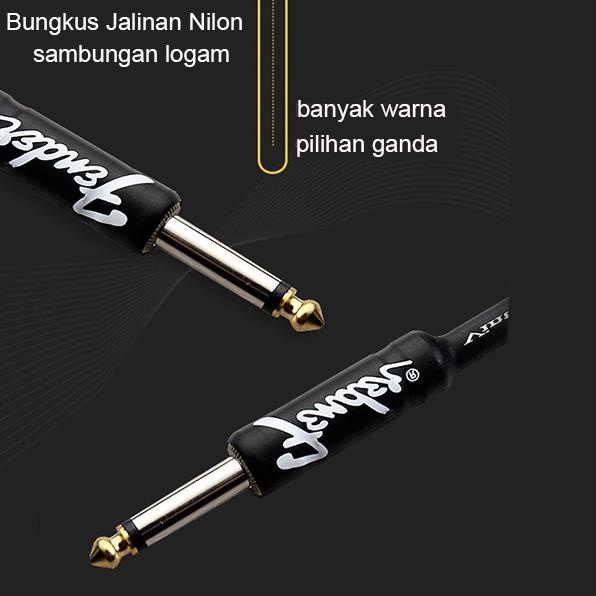 Jual Kabel Jack Fender 3 Meter 6 Meter Vintage Tegangan Listrik Gitar ...