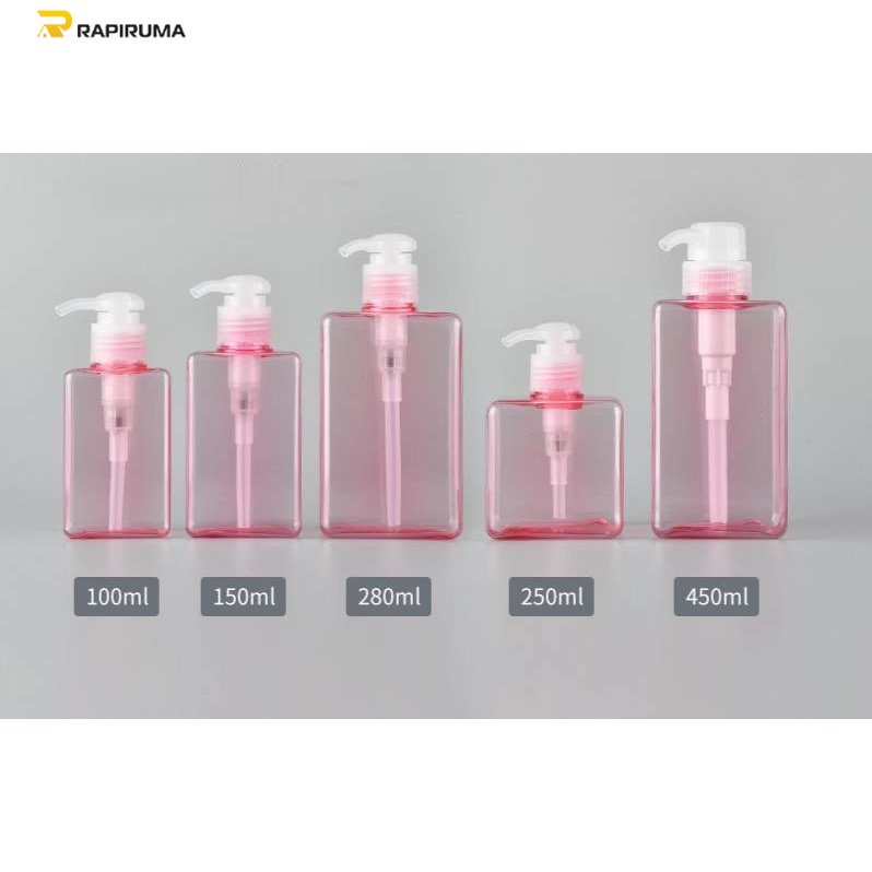 Jual BOTOL SABUN CAIR AESTHETIC BENTUK KOTAK BAHAN PETG / SOAP ...