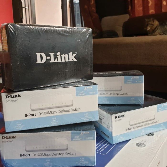 Jual D-Link Des 1008 8 Port, Dlink 8 Port Switch Des-1008 Des 1008C ...
