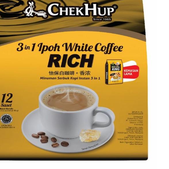 Jual Chek hup king ipoh white coffee 3 in 1 ed terpanjang isi 12 sachet | Shopee Indonesia