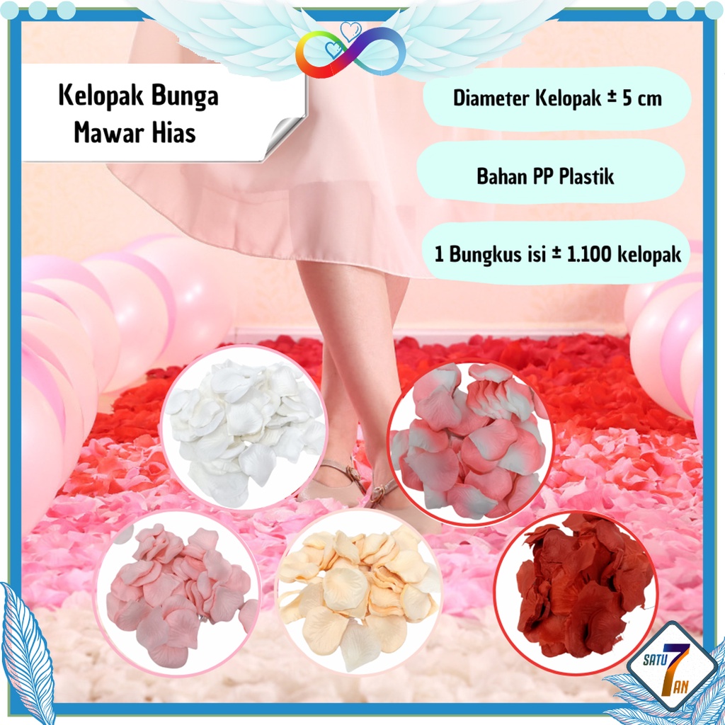 Jual Rose Petal Kelopak Bunga Mawar Palsu Bunga Tabur Artificial ...