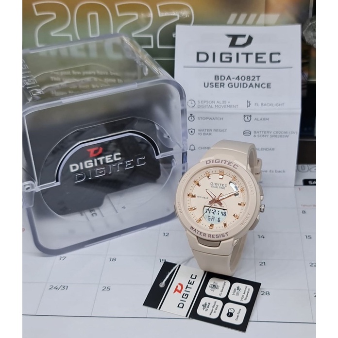Jual Jam tangan Wanita Digitec Original Tipe BDA-4028T Original Garansi ...
