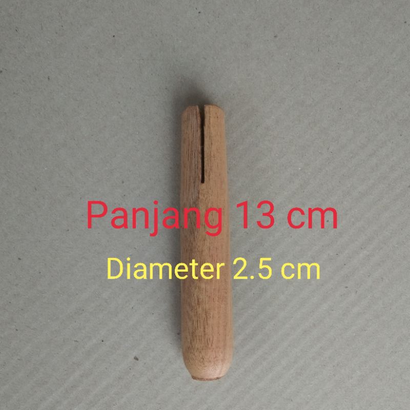 Jual TANGKAI BAHAN KAYU / GAGANG KAYU / PEGANGAN KAYU BUBUTAN DENGAN 4 ...