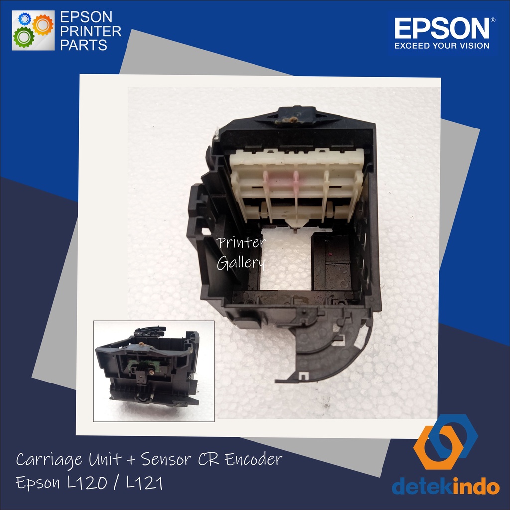 Jual Carriage Unit / Dudukan Printhead Cabutan Epson L120 + Sensor CR ...