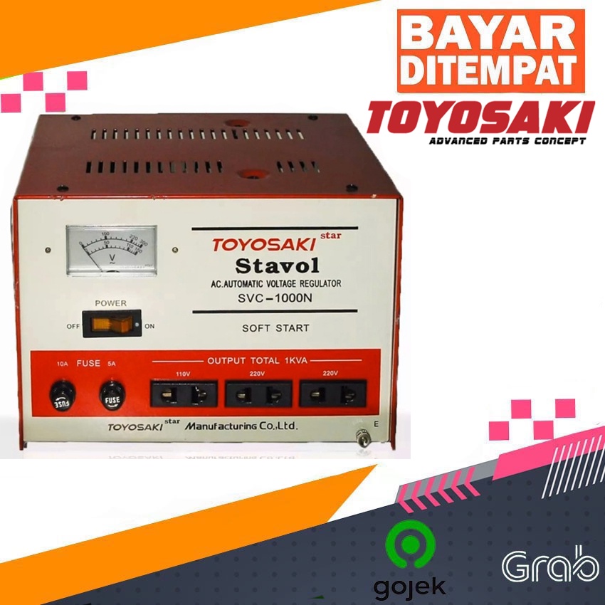 Jual Stabilizer toyosaki svc-1000N auto return / stabilizer 1000 watt ...