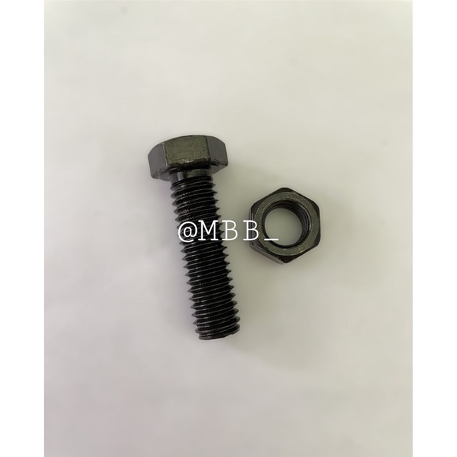 Jual Baut Mur Hitam / Baut Mur Hitam UNC 7/16 x 1 1/2 Per 5pcs | Shopee ...