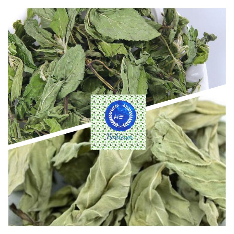 Jual Teh daun mint kering 50gr/peppermint dried leaf/bo he ye po ho ye ...