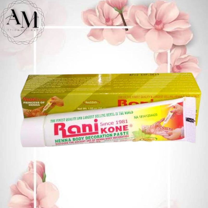Jual Henna Inai pacar Rani kone pewarna kuku halal | Shopee Indonesia