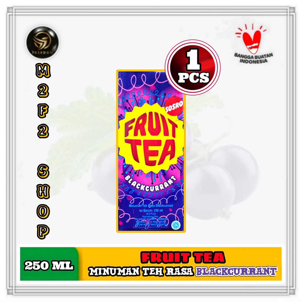 Jual Fruit Tea Teh Rasa Blackcurrant Kotak - 250 ml (Kemasan Satuan) | Shopee Indonesia