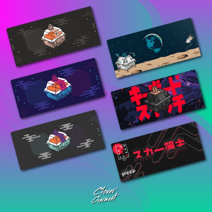Jual Switch Keyboard Style Custom Gaming Mousepad Deskmat Game S M L XL ...