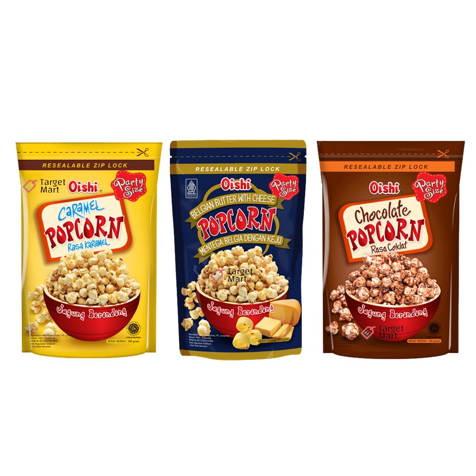Jual Oishi Popcorn Kemasan Pouch Berbagai Varian Pilih Rasa | Shopee ...