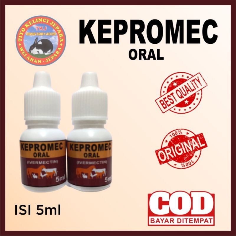 Jual kepromec oral 5 ml untuk scabies gudik kutu jamur Ringworm paling ...