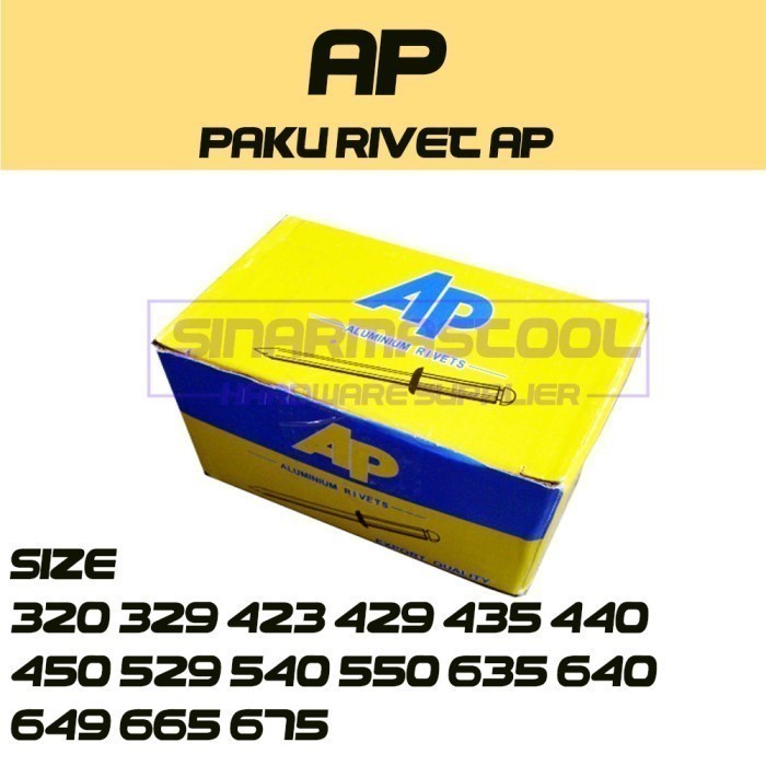 Jual PAKU RIVET AP 529 (1000PCS) | Shopee Indonesia