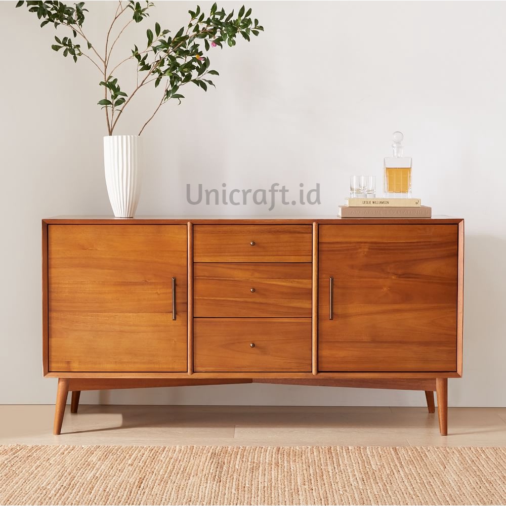 Jual Unicraft Meja TV Cabinet Mid Century Klasik Kayu Jati Solid ...