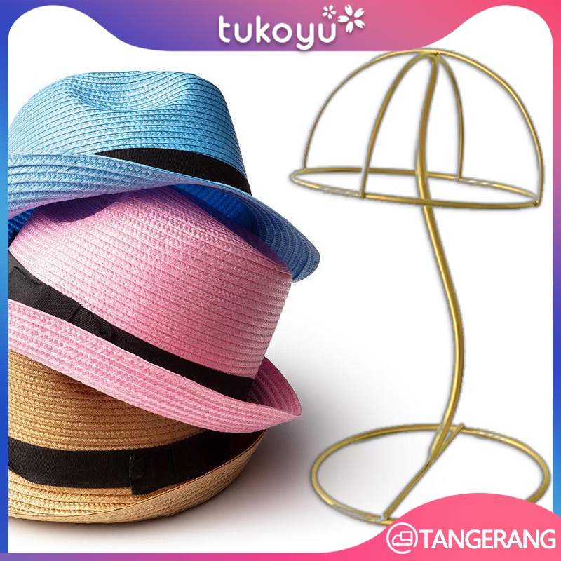 Jual Stand Display Topi/Holder Display Topi/Stand Metal Hat Display ...