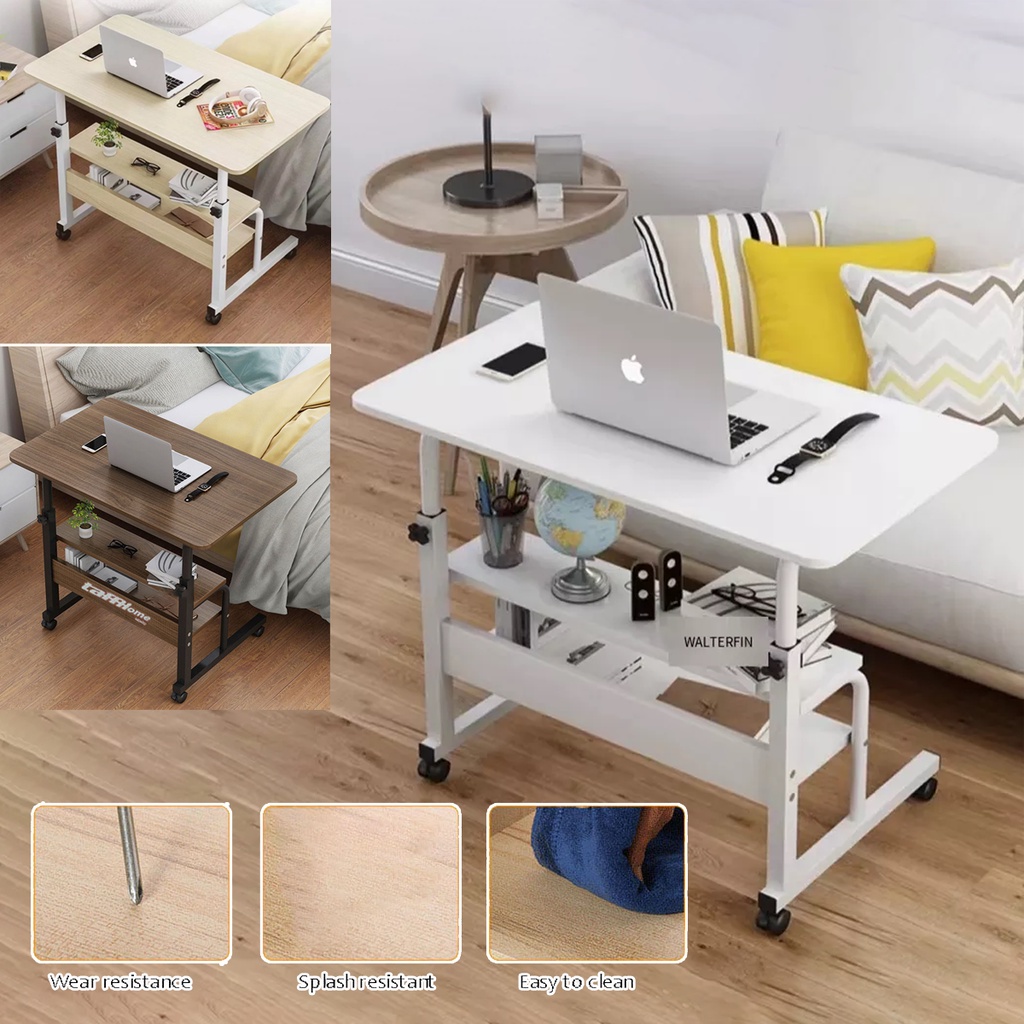 Jual TaffHOME Meja + Rak Buku 60x40cm Adjustable Portable Laptop Desk ...