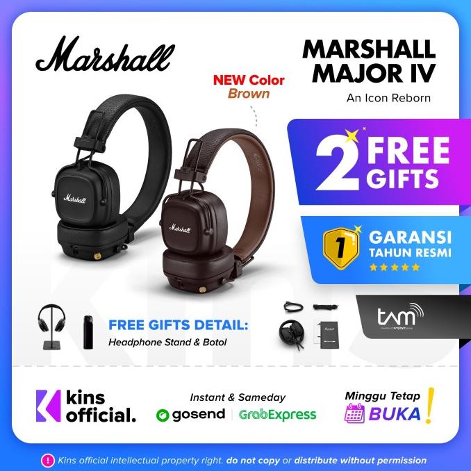 Jual Marshall Major IV Bluetooth Headphone Headset Major 4 - Original ...