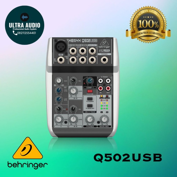 Jual Behringer XENYX Q-502USB / Q502USB / Q 502 USB Mixer Audio ...
