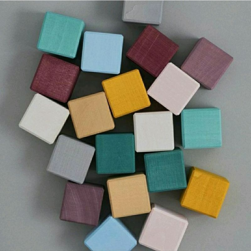 Jual Wooden Cube | Wooden Cube Warna warni | Kubus Kayu Mainan | Shopee ...